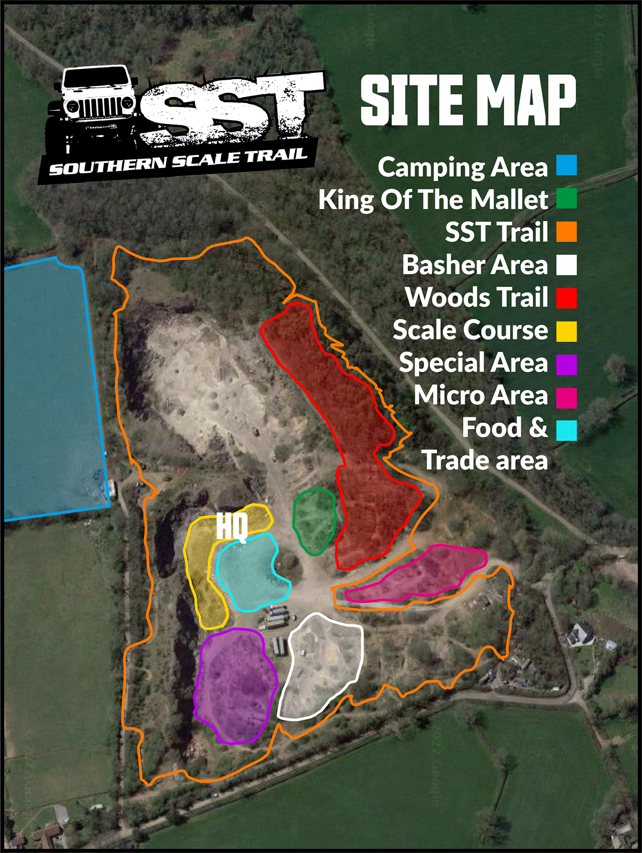SST Site Map | Southern Scale Trail - Quarry Event